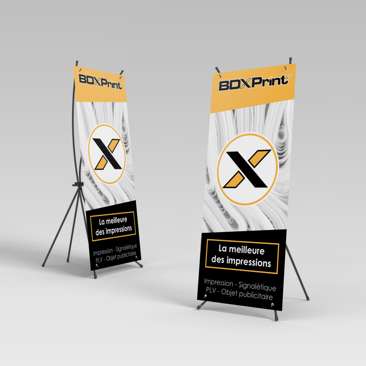 Kakémono X-banners - BDX Print - Imprimerie en ligne à Bordeaux Mérignac